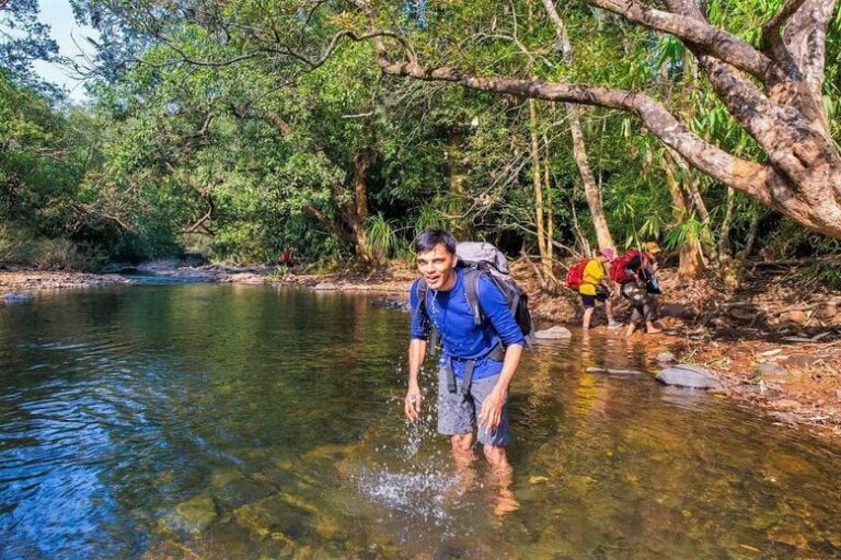 Wonderful experience hiking the Dudhsagar trail full of streams - Goa ...